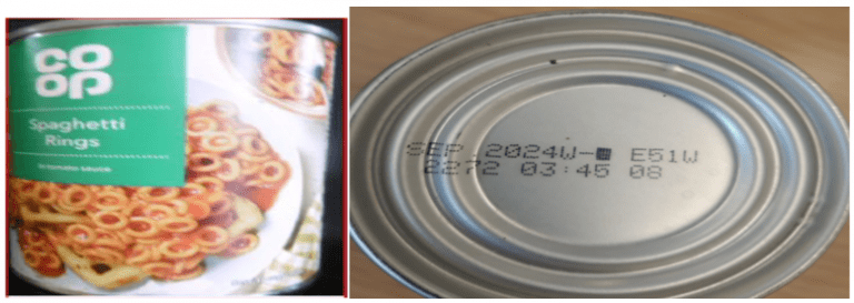Celery Alert - Co-op Spaghetti Rings in Tomato Sauce | Anaphylaxis UK ...