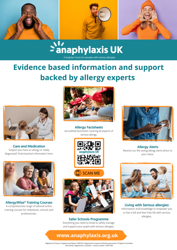 Posters | Anaphylaxis UK | Anaphylaxis UK