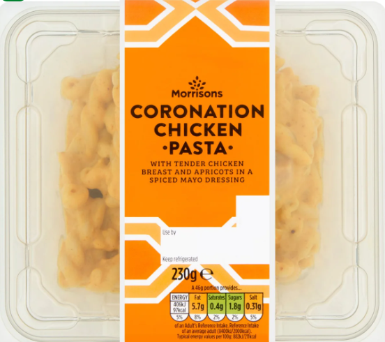 Milk Alert- Morrisons Coronation Chicken Pasta | Anaphylaxis UK ...